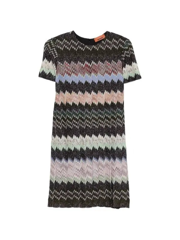 Missoni Zig Zag Short Dress - Black