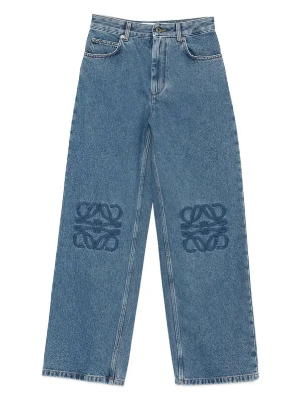 Loewe Anagram Baggy Jeans - Sky Blue