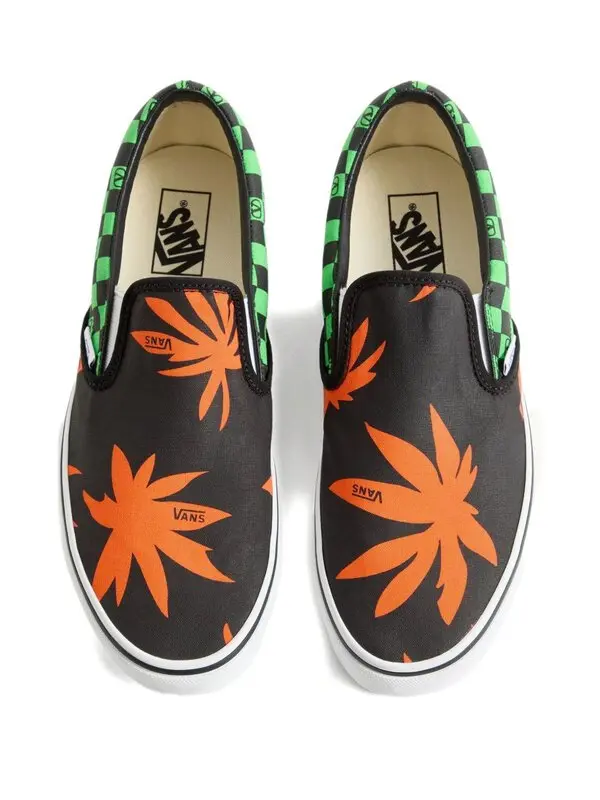 VALENTINO GARAVANI X VANS Canvas Slip-on Sneakers - Black