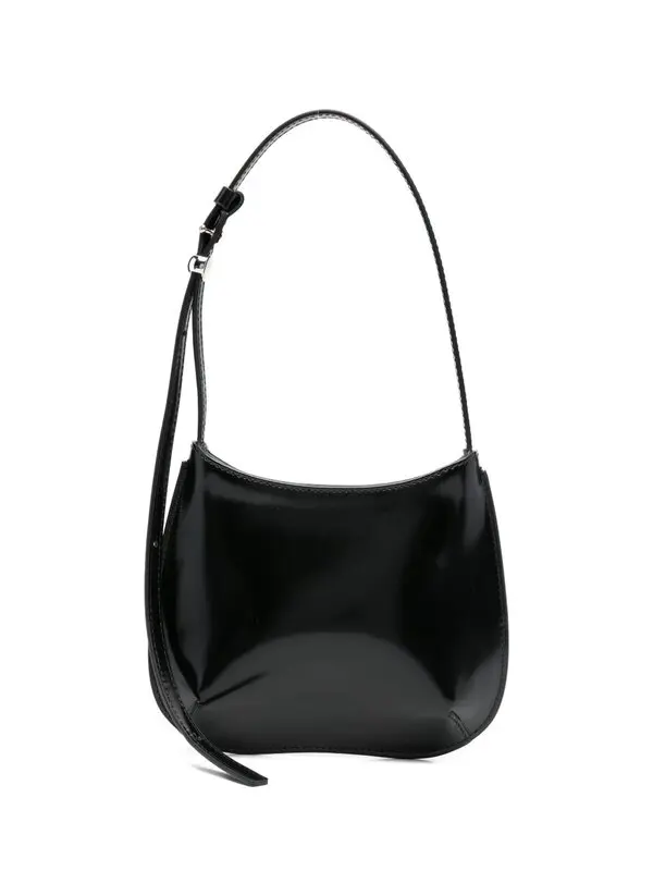 Jacquemus Le Petit Bisou Leather Shoulder Bag - Black
