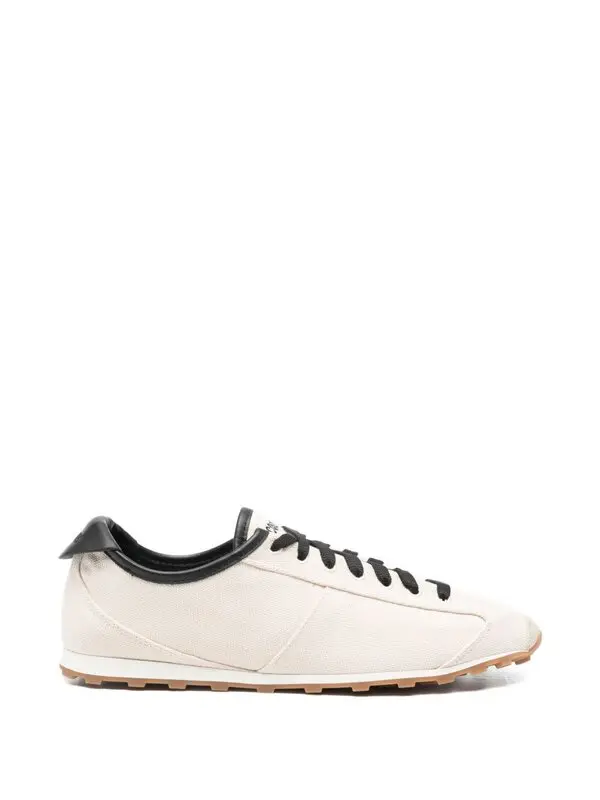 Jacquemus Les Tennis Leather Sneakers - Beige
