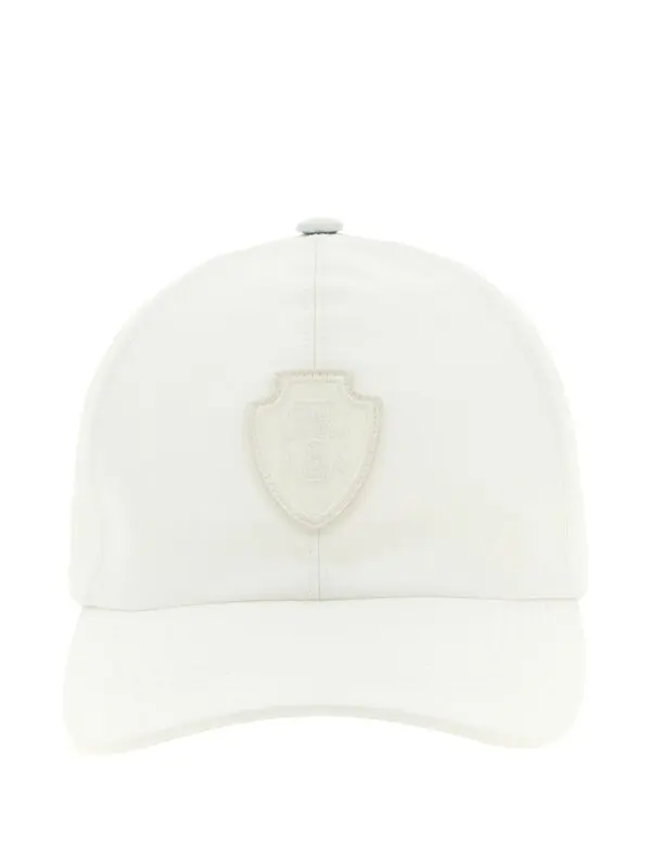 Brunello Cucinelli Logo Baseball Cap - White