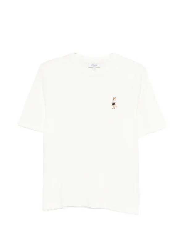 Maison Kitsuné Dressed Fox Cotton T-shirt - White