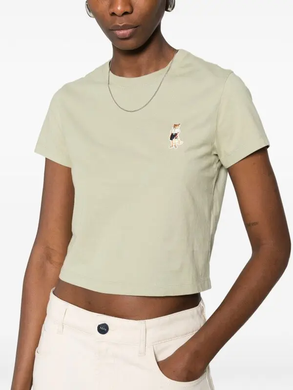 Maison Kitsuné Dressed Fox Cotton T-shirt - Green