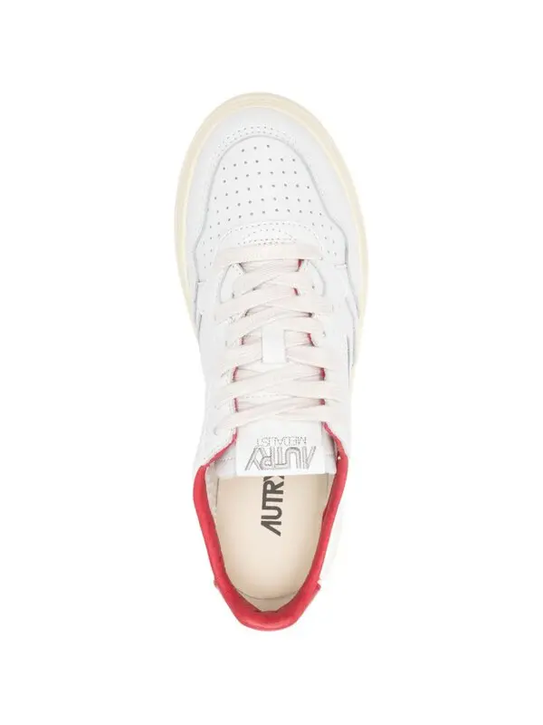 AUTRY Low Leather Sneakers - Red