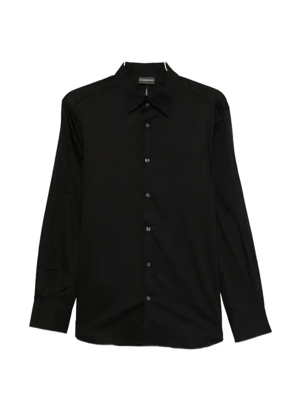 Emporio Armani Cotton Shirt - Black
