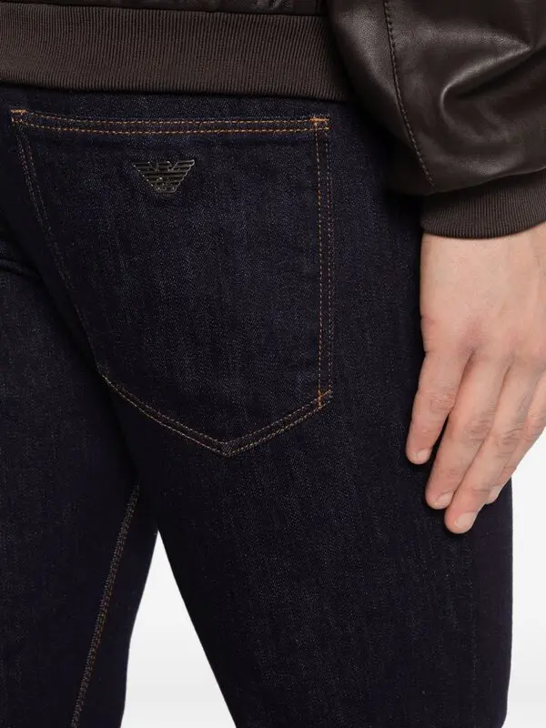 Emporio Armani Cotton Denim Jeans - Blue
