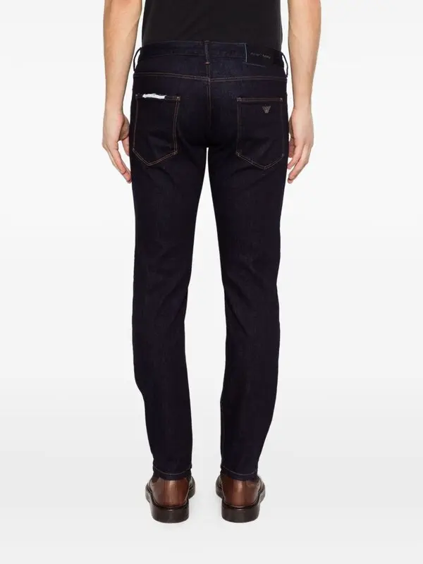 Emporio Armani Cotton Denim Jeans - Blue