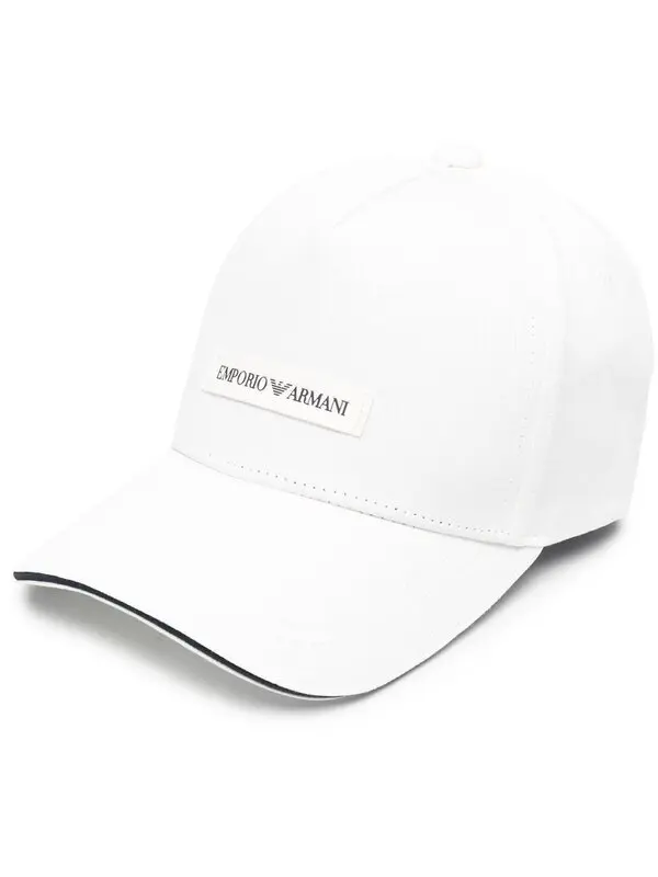 Emporio Armani Logo Baseball Cap - White