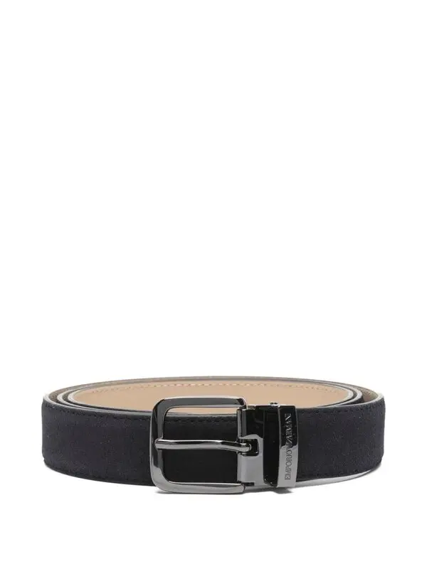 Emporio Armani Leather Belt - Blue