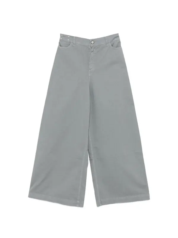 ALYSI Denim Cotton Wide-leg Jeans