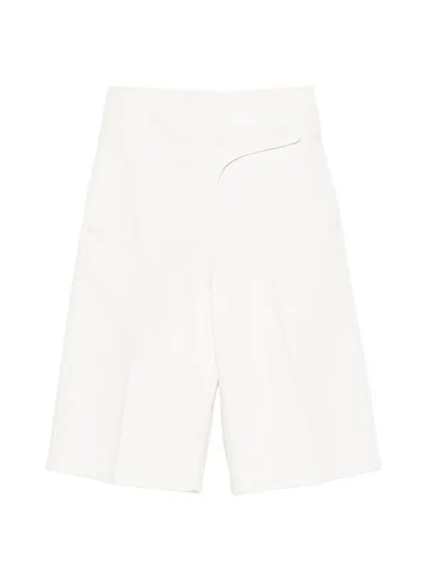 Ami Cotton Bermuda Shorts - White
