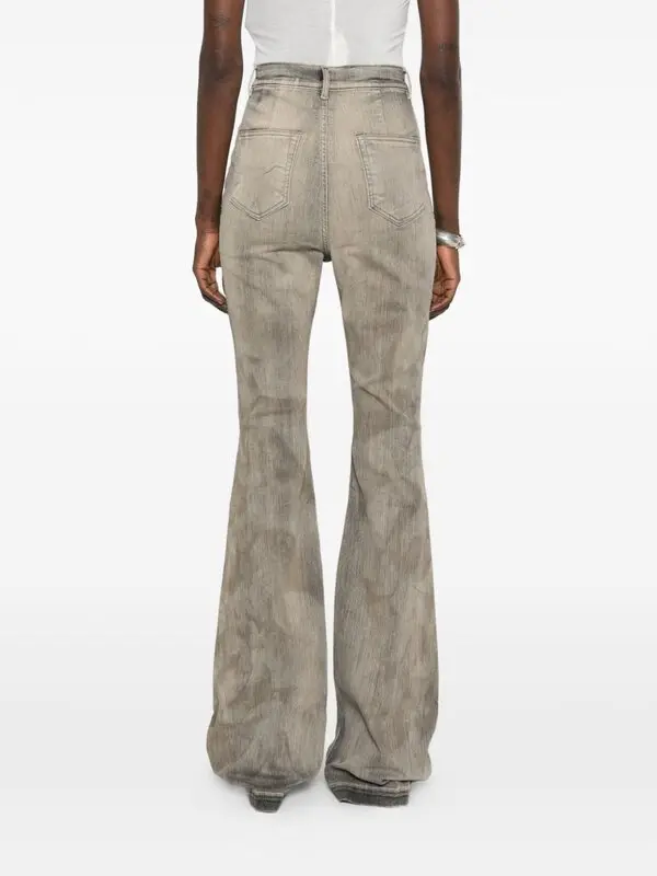 Rick Owens Bootcut Denim Jeans - Grey