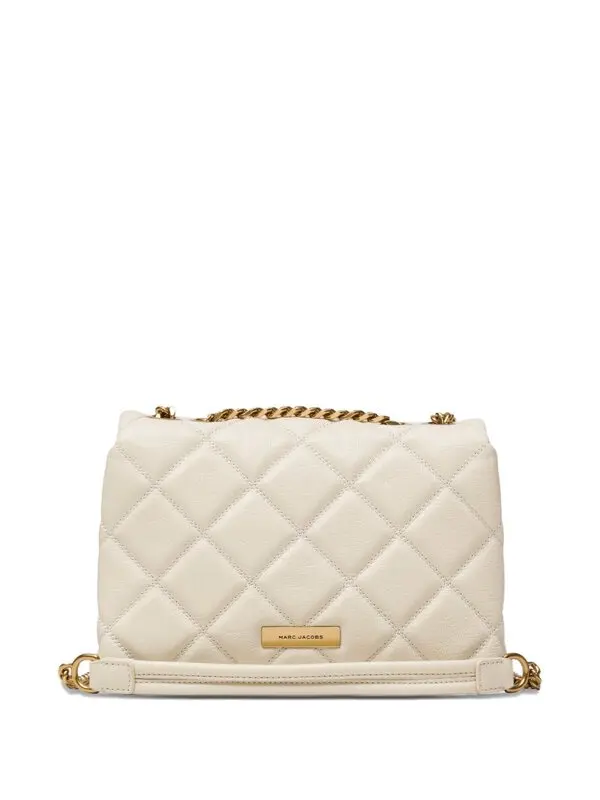 Marc Jacobs The Slim Dual Leather Shoulder Bag - White