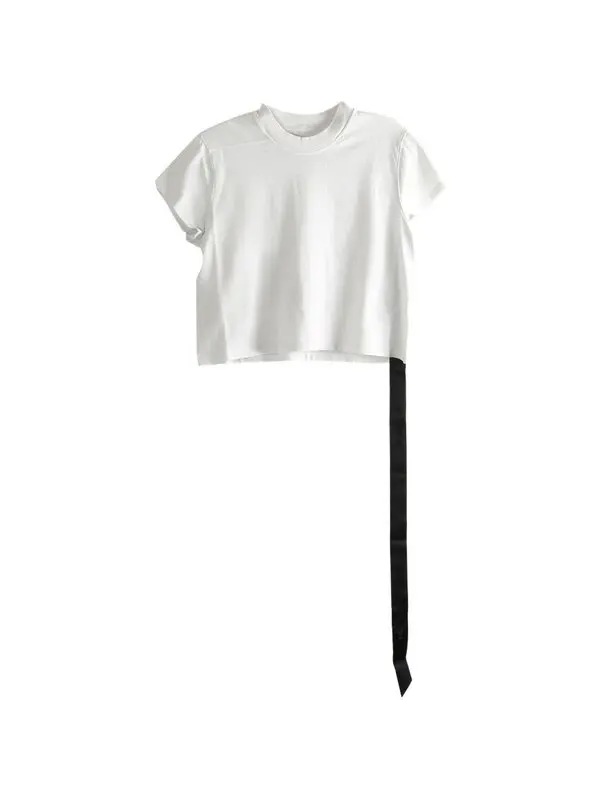 Rick Owens Cotton Cropped T-shirt - White