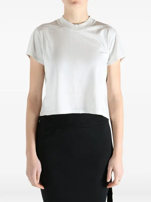 Rick Owens Cotton Cropped T-shirt - White