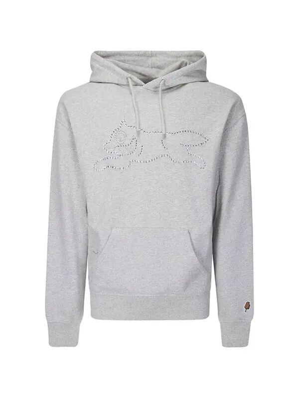 ICECREAM Logo Cotton Hoodie - Grey