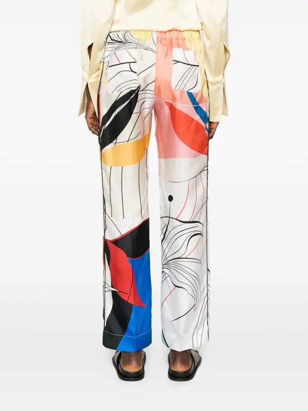 F.R.S FOR RESTLESS SLEEPERS Printed Silk Trousers