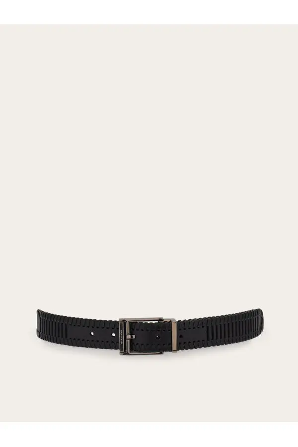 FERRAGAMO Adjustable Belt - Black