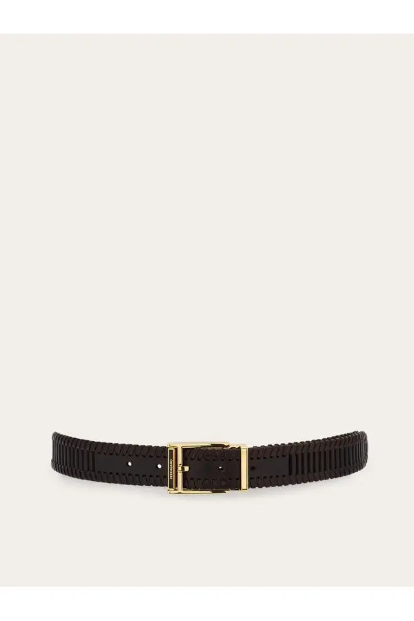 FERRAGAMO Adjustable Belt - Natural