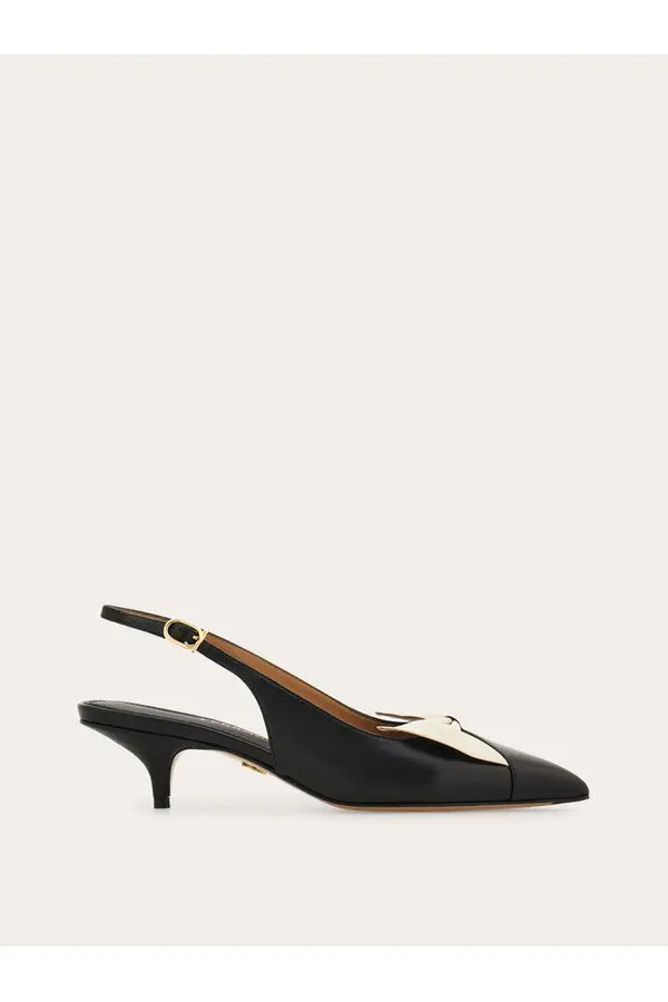 FERRAGAMO Soft Bow Slingback - Gold