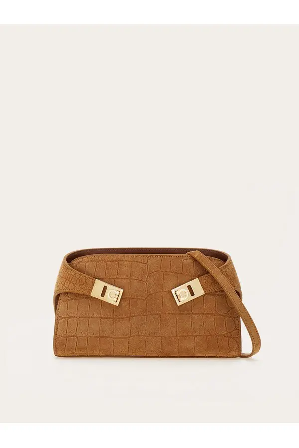 FERRAGAMO Hug Mini Crossbody Bag - Brown