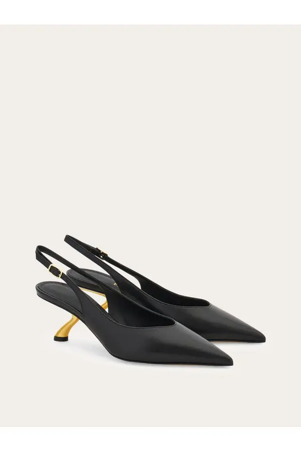 FERRAGAMO S-shaped Heel Slingback