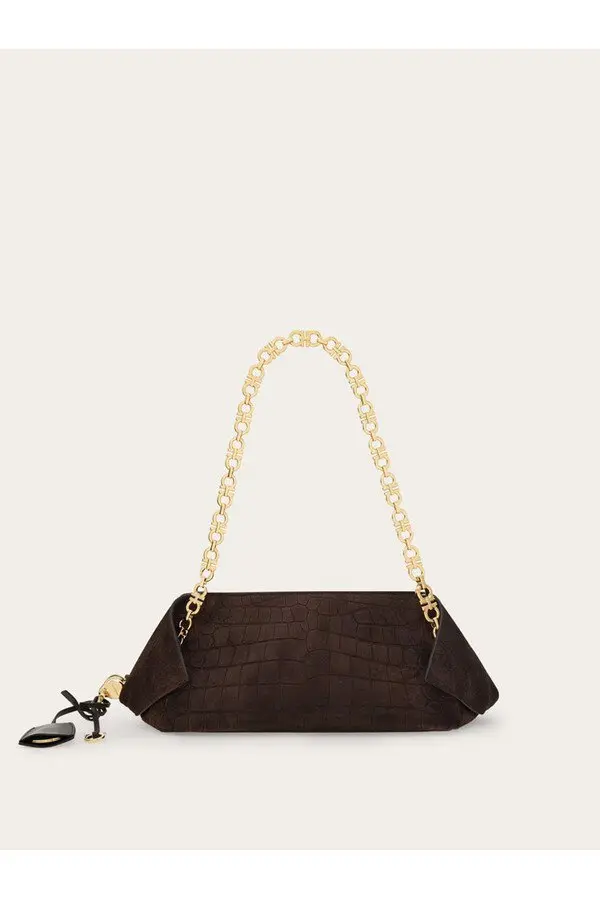 FERRAGAMO Gancini Chain Shoulder Bag