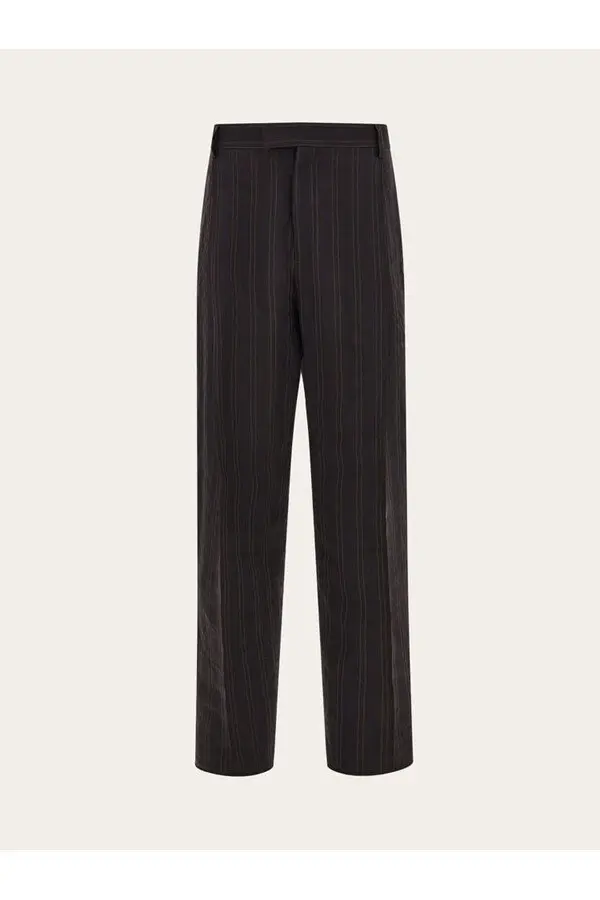 FERRAGAMO Relaxed Tailored Trousers - Red