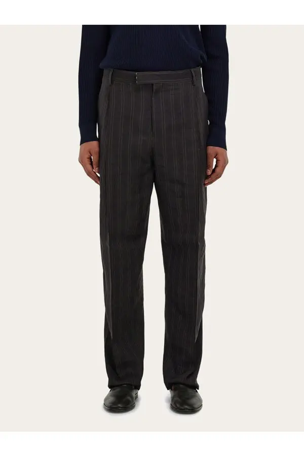 FERRAGAMO Relaxed Tailored Trousers - Red