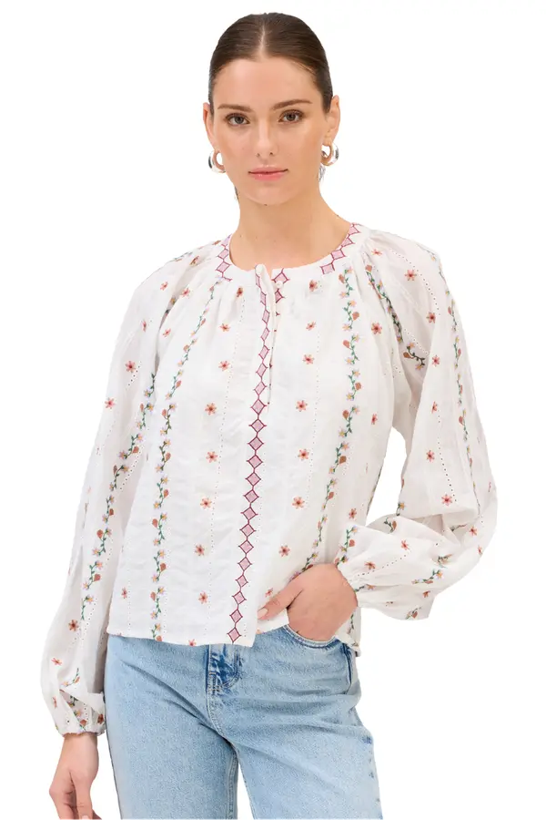Allison Theadore Blouse - White