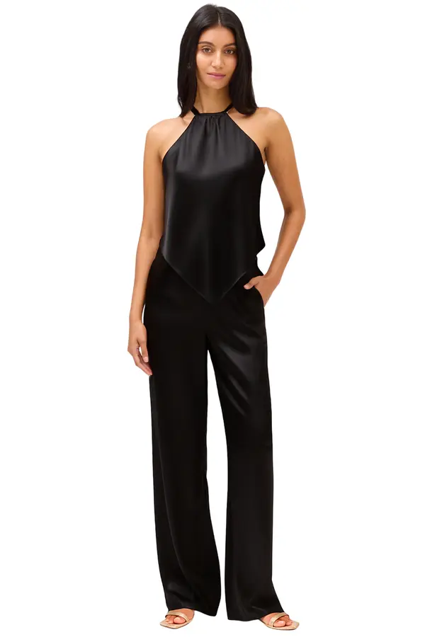 ALLISON NEW YORK Sebastian Halter Neck Tank - Black