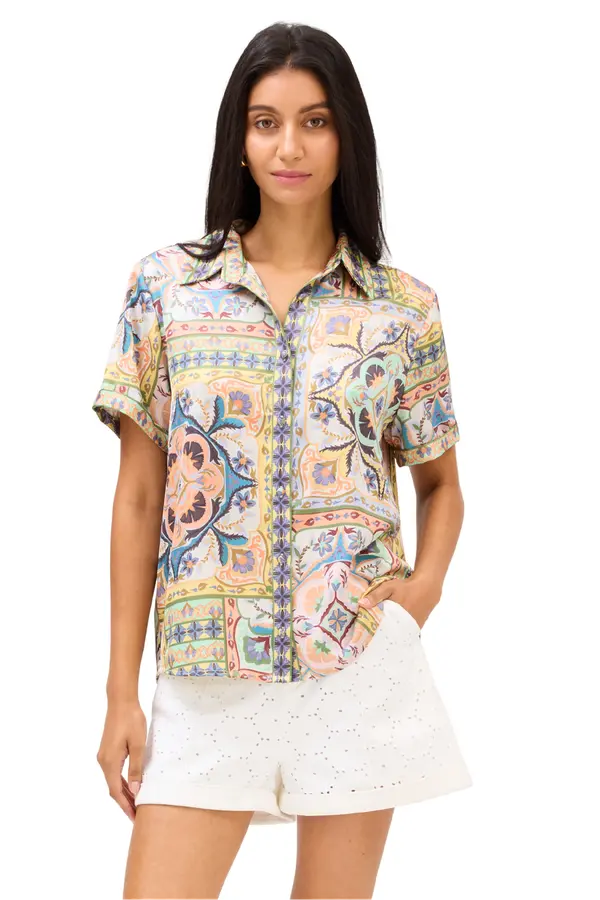 ALLISON NEW YORK Gemma Button Down Shirt