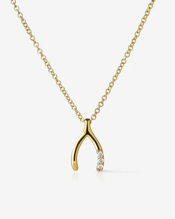 Ring Concierge Wishbone Necklace - One-color