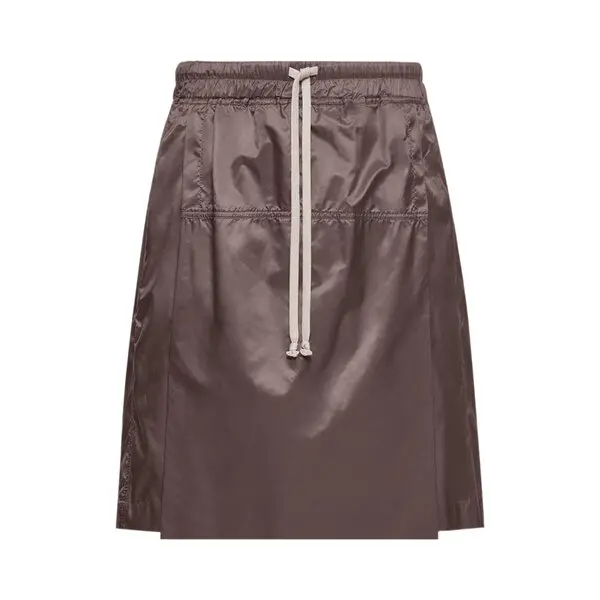 Rick Owens X Moncler Woven Kilt Shorts - Brown