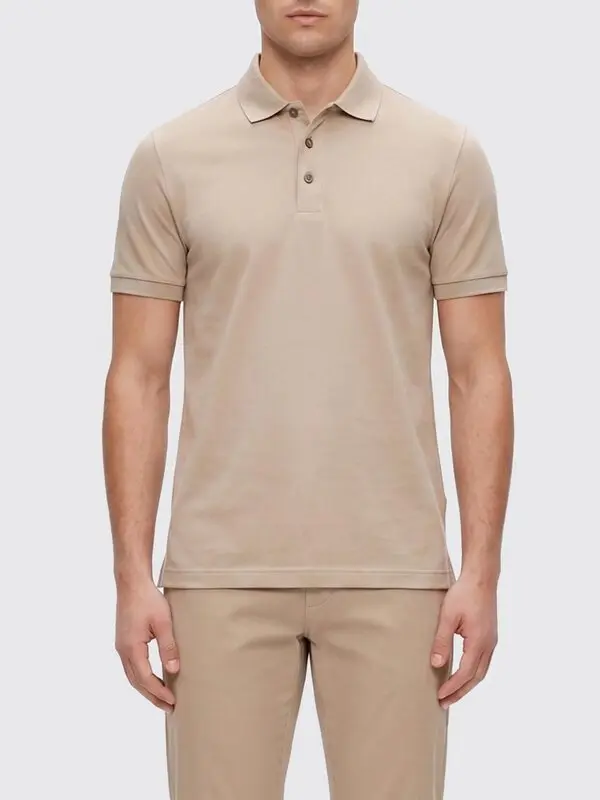 BOSS Cotton Polo Shirt - Beige