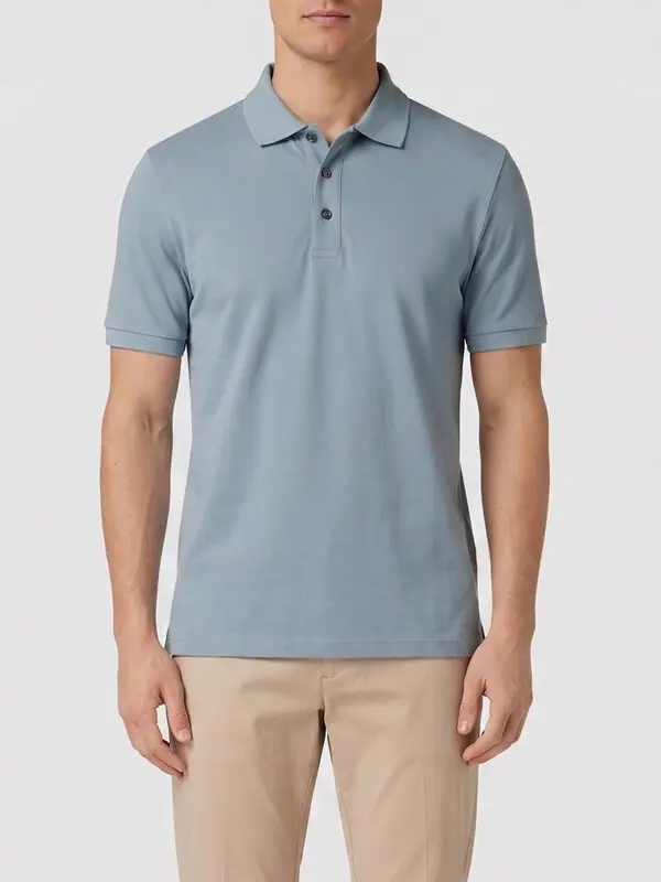 BOSS Cotton Polo Shirt - Blue 1