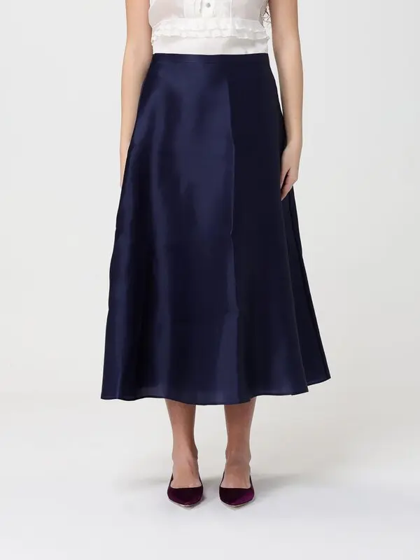 Alberta Ferretti A-line Skirt - Blue