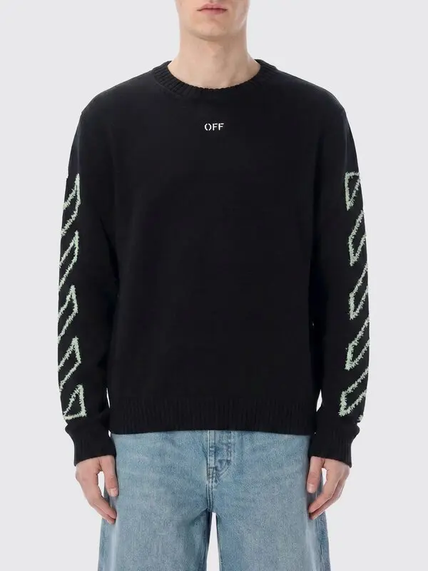 Off-White Diagonal Arrows Sweater - Black