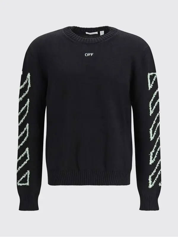 Off-White Diagonal Arrows Sweater - Black