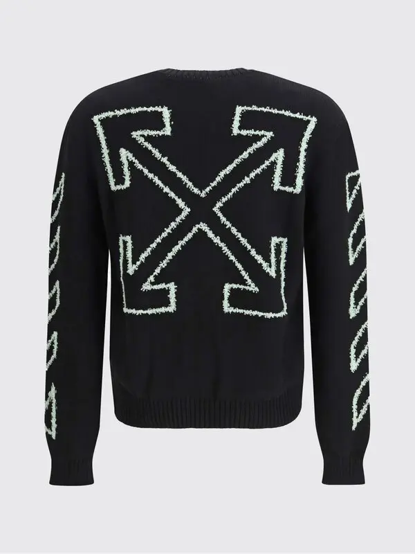 Off-White Diagonal Arrows Sweater - Black