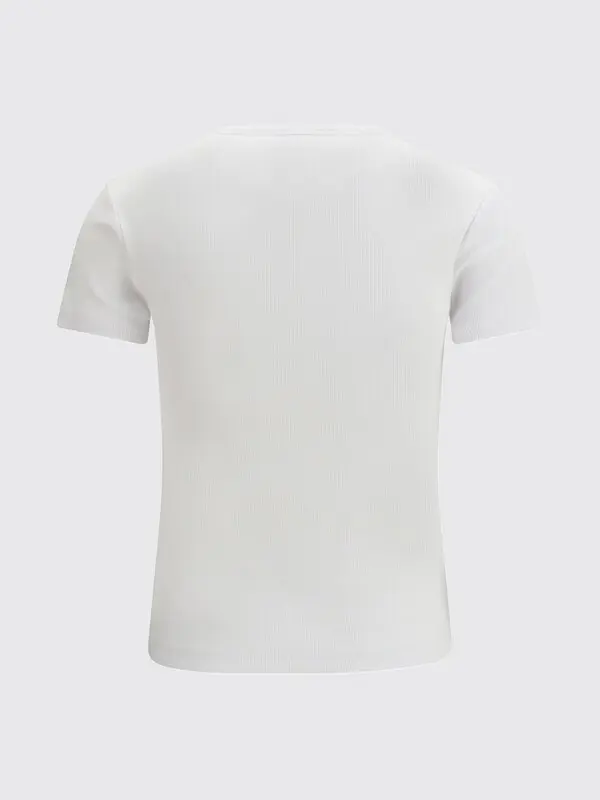 Off-White Cotton T-shirt With Logo Detail - White