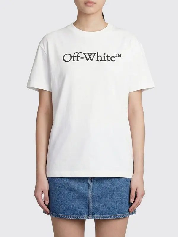 Off-White Cotton Logo T-shirt - White