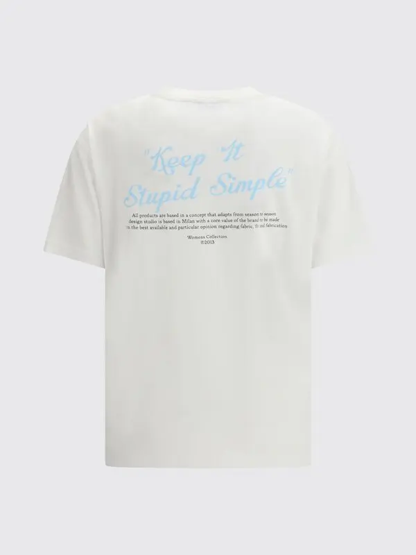 Off-White Kiss" Graphic T-shirt - White