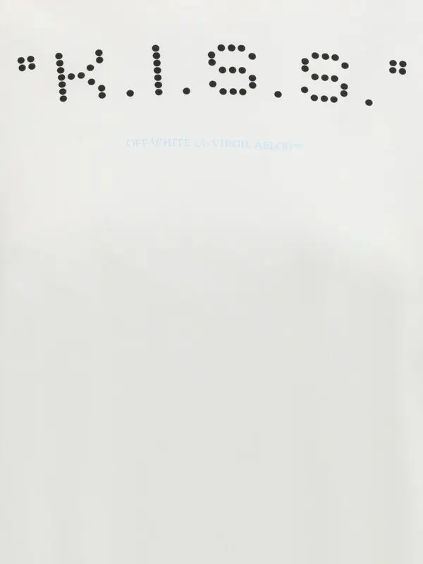 Off-White Kiss" Graphic T-shirt - White