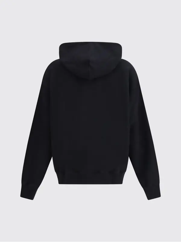Off-White Cotton Hoodie - Black