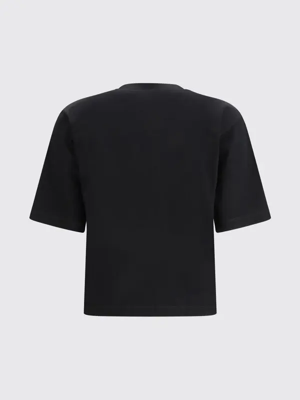 Off-White Cotton T-shirt With Logo - Black