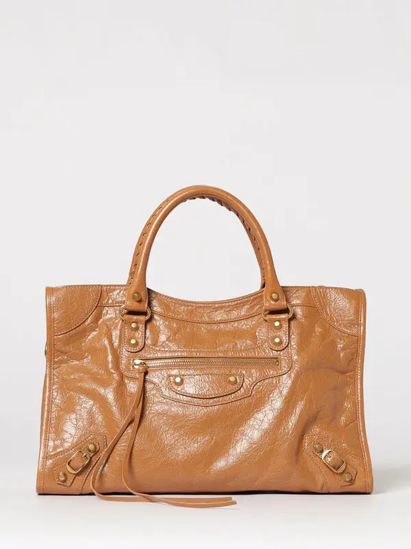 Balenciaga Le City Crinkled Leather Bag