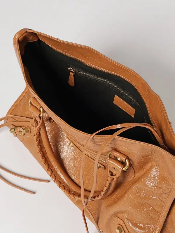 Balenciaga Le City Crinkled Leather Bag