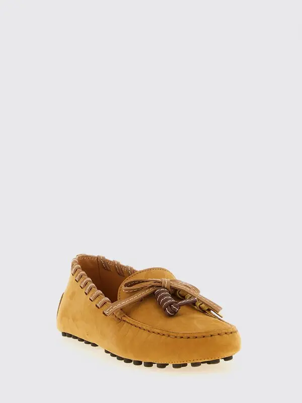TOD'S Suede Loafers With Tassels - Beige